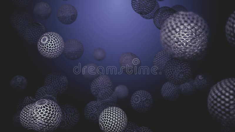 4K Abstract Falling Objects. Beautiful Motion Graphics Background ...