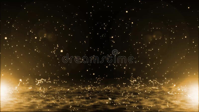 Abstract Golden Ring of Fire Background Seamless Looping Stock Video ...
