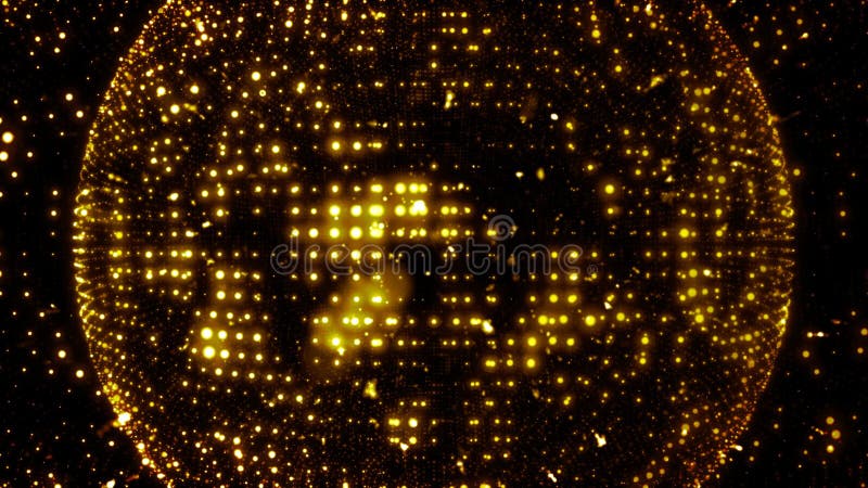 4k Abstract Light Sphere Glowing Background Stock Video - Video of ...