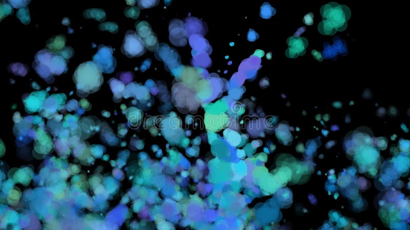4K Abstract Particles Snow Background Digital Rendering Stock Video ...
