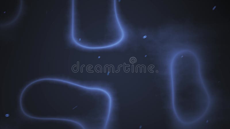 4K, Abstract Science Animation with Blue Background and Particles Stock ...
