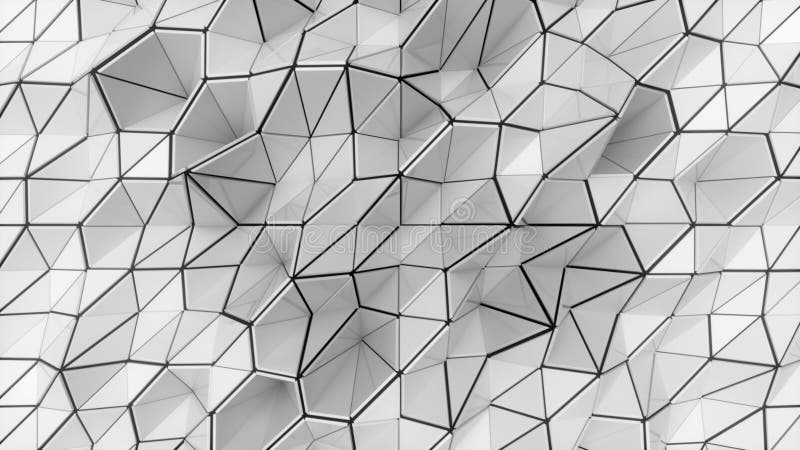 4K Abstract Triangular Mesh Surface. Stock Video - Video of geometric ...