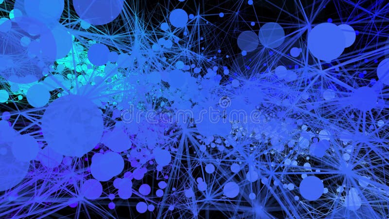 4k Animated Abstract Background Simulating Neural Network Stock Footage ...