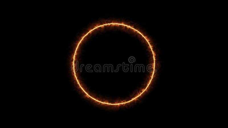 4k Animated Energy Ring on a Black Background Stock Footage - Video of ...