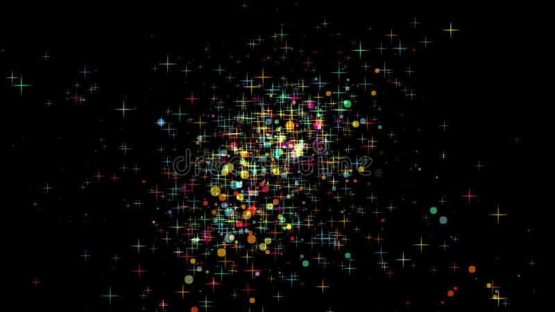 Sparkling Stars Animated Background with Alpha Channel.2D Stars ...