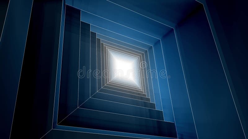 4k Animated Futuristic Corridor. 3d Render Stock Footage - Video of ...