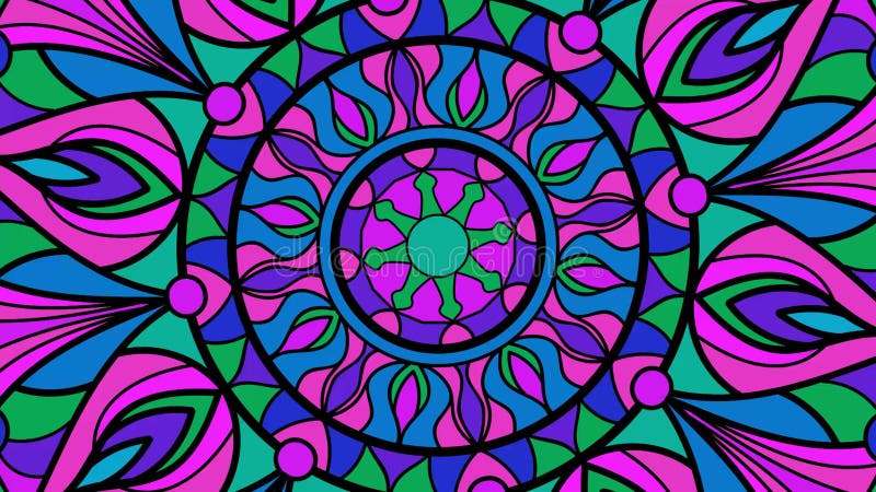 4k Animated Rotating Mandala Stock Video - Video of graphic, animated ...