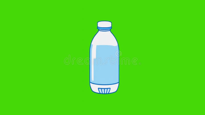 4k Animated Water Icon Isolated on a Green Screen Stock Footage - Video ...