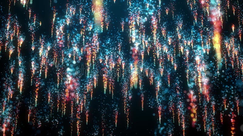 Abstract Falling Magic Particles Background Loop Stock Video - Video of ...