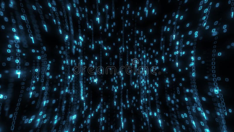 Computer Binary Code Data Falling Loop Stock Video - Video of graphic, effect: 184719121