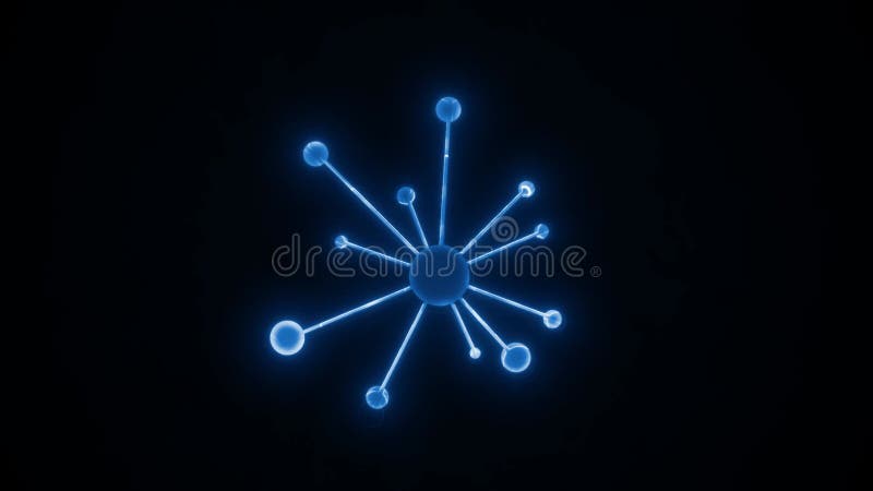 Abstract Technology Data Security Icon Reveal Animation Stock Video ...