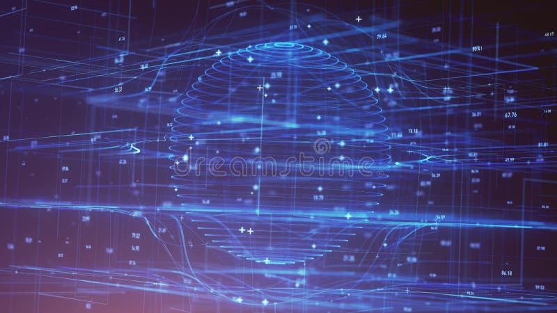 Digital Data Business Hitech Network Background Loop Stock Footage ...