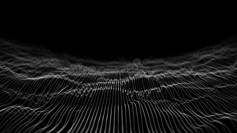 Abstract Organic Network Mesh Waving Fx Background Loop Stock Video ...