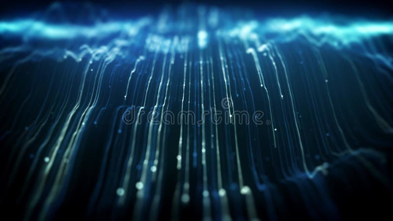 Abstract Light Strings Flowing Intro Background Stock Video - Video of ...