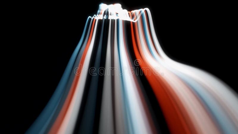 Abstract Light Strings Patterns Flowing Background Loop Stock Video ...