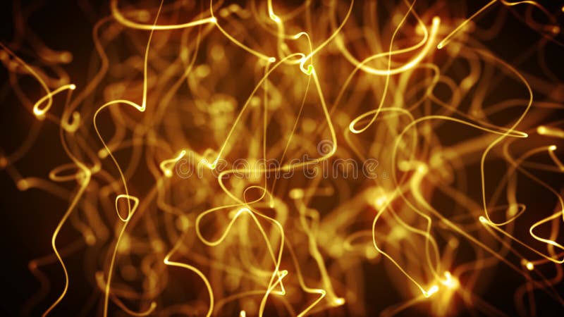 Abstract Gold Strings Waving Fx Background Loop Stock Footage - Video ...