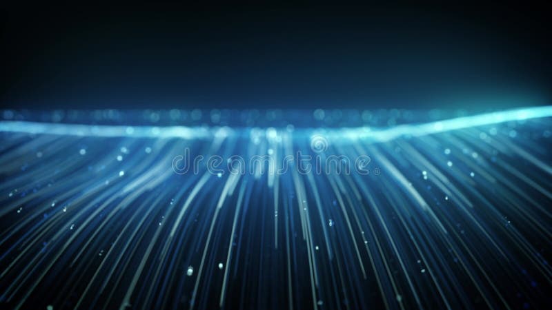 Abstract Flowing Digital Data Lines Network and Communication Loop ...