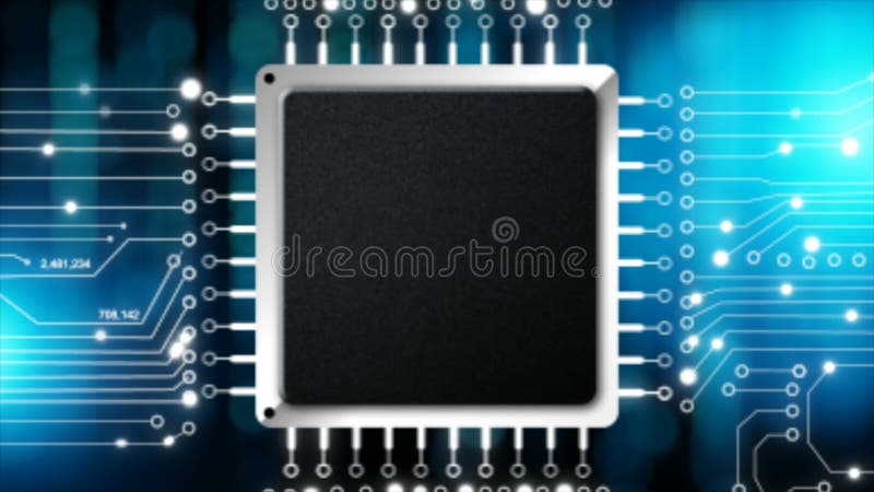 4K Animation Chip Set Cpu Controller and Print Circuit with Alpha Matte ...