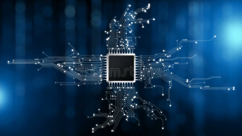 4K Animation Chip Set Cpu Controller and Print Circuit with Alpha Matte ...