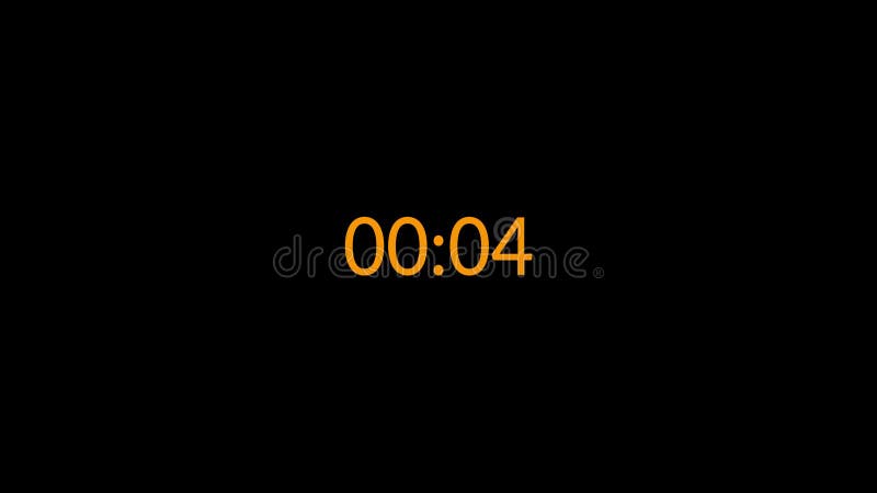 Countdown Timer Animation Greenscreen. Stock Video - Video of isolated ...