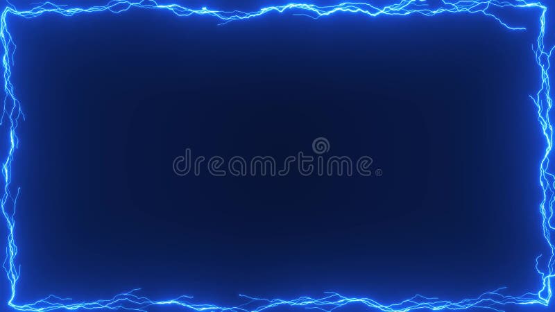 Electric Thunder Strikes Circle Action Fx Loop Stock Footage - Video of ...