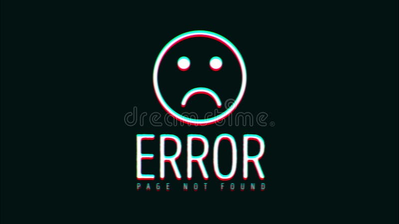 Computer Error System Reboot Message Bad Glitch Effect Stock Footage ...
