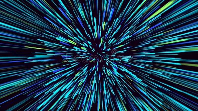 Colorful Speed Lines, Abstract Technology Looped Background. Stock ...