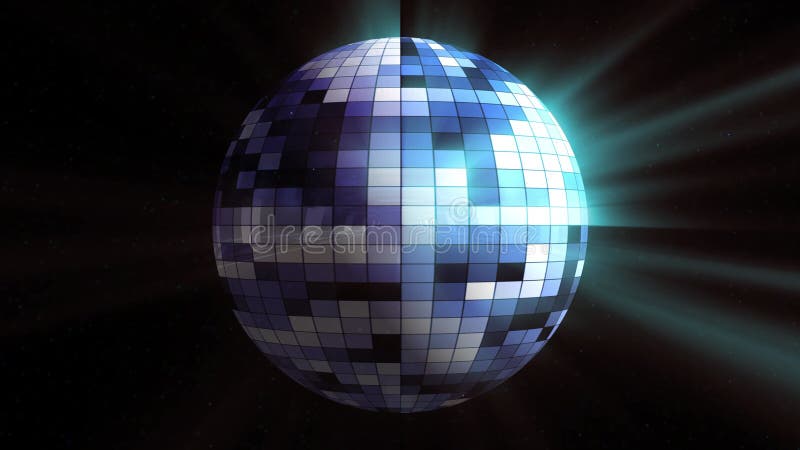 4k Animation of a Mirror Ball in a Disco Stock Video - Video of light ...