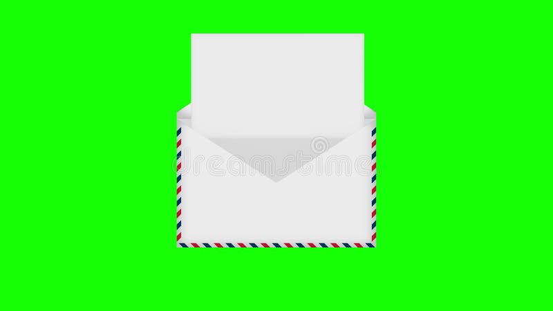 4K Animation of Opening an Envelope and Opening the Paper Inside ...