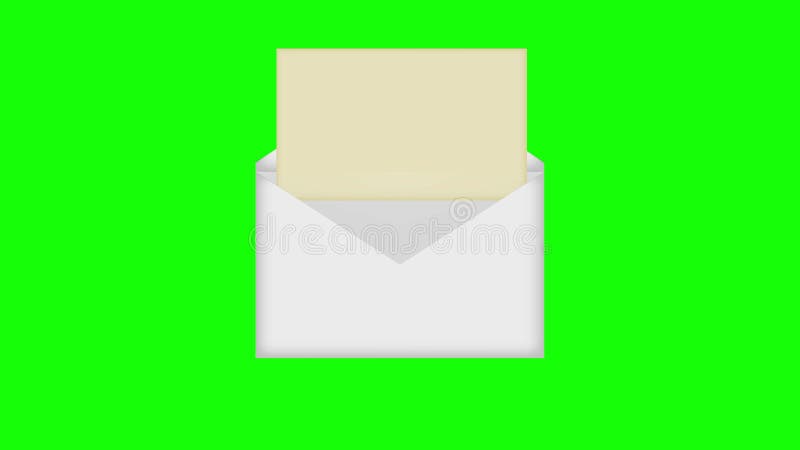 4K Animation of Opening an Envelope and Opening the Paper Inside ...