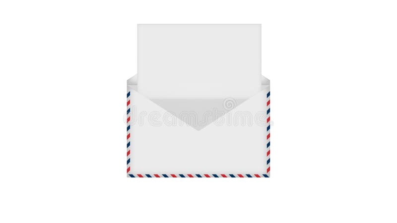 4K Animation of Opening an Envelope and Opening the Paper Inside ( Mov ...