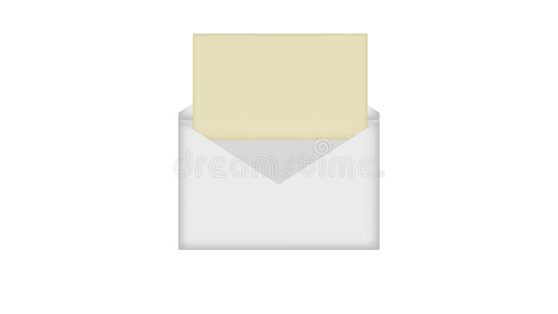 4K Animation of Opening an Envelope and Opening the Paper Inside ( Mov ...