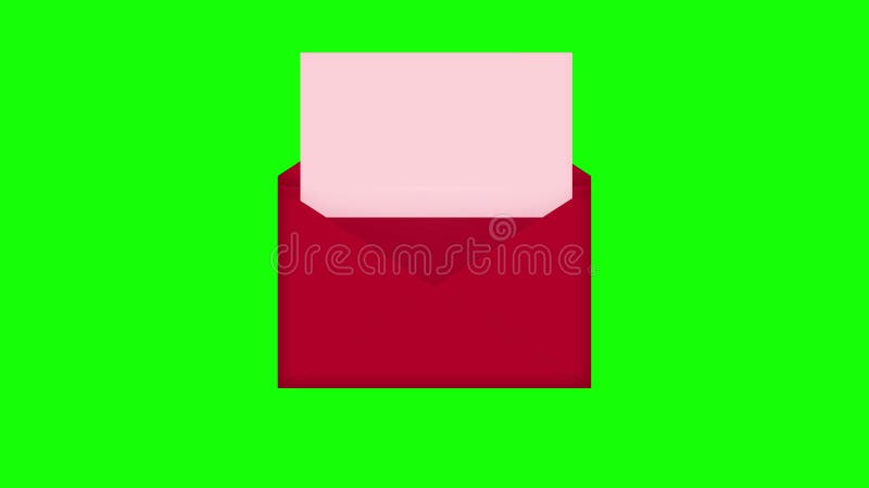 4K Animation of Opening an Envelope and Opening the Paper Inside Stock ...