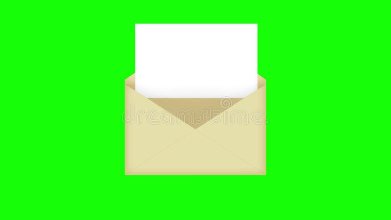 4K Animation of Opening an Envelope and Opening the Paper Inside Stock ...