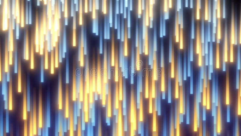 4K Animation of Rain Made of Particles in the Form of Lines. Falling ...