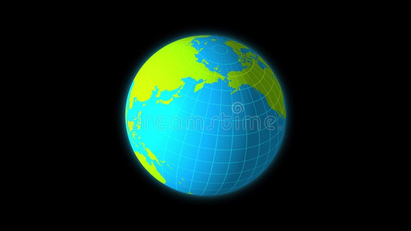 4k Animation of Rotating Earth Stock Video - Video of rotate, travel ...