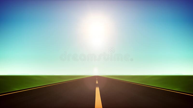 Road Trip on Highway Sunset Background Seamless Loop Stock Video ...