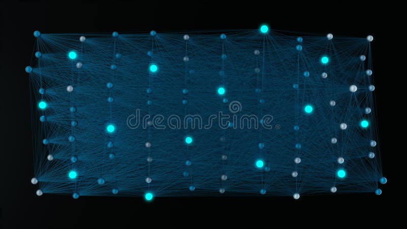 4k Artificial Neural Network. Stock Video - Video of future, digital ...