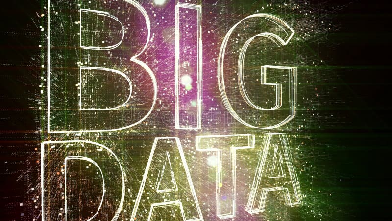 4k Big Data Animated Tag Word Cloud,Matrix Binary Computer Code Animation. Stock Footage - Video ...