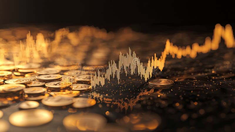 8K Bitcoin Growth Chart in a Minimalistic Doodle Style Stock ...