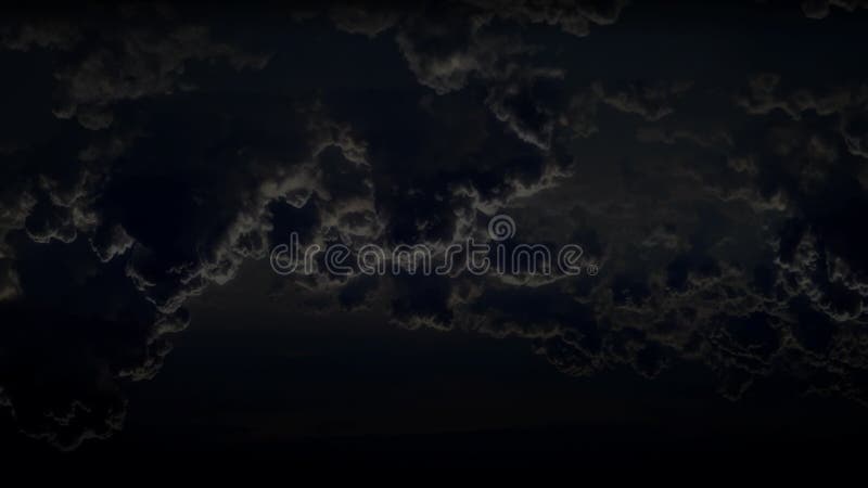 4K Sky with Thunderstorms Night Storm Clouds. Background of Electrical ...