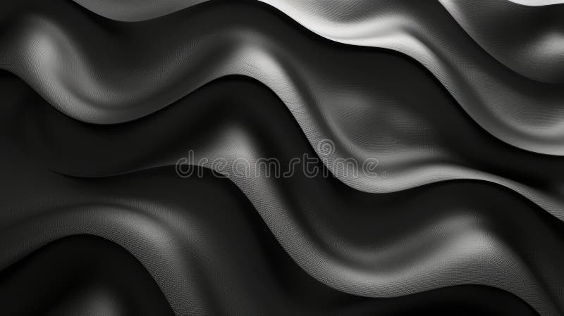 4K Black Textures with Smooth Waves Pattern for Modern Minimal Design ...