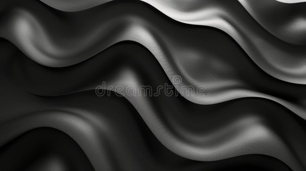 4K Black Textures with Smooth Waves Pattern for Modern Minimal Design ...