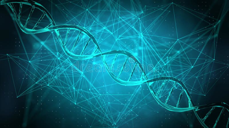 4k Blue DNA Molecule Structure Science Particles Presentation Loop 4k ...