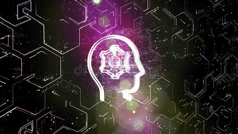 4k Brain AI Artificial Intelligence Circuit,Matrix Binary Computer Code Text. Stock Video ...