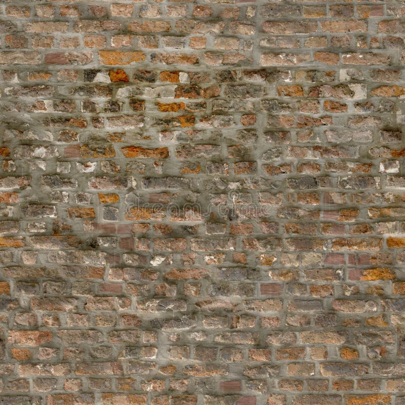 8K Brick Wall Diffuse and Albedo Map for 3d Materials Stock ...