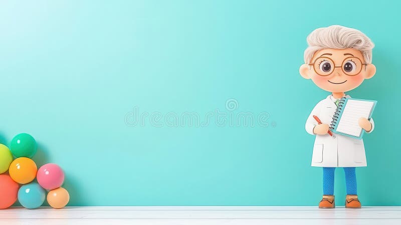 Standing Holding Notebook Stock Illustrations – 1,572 Standing Holding ...