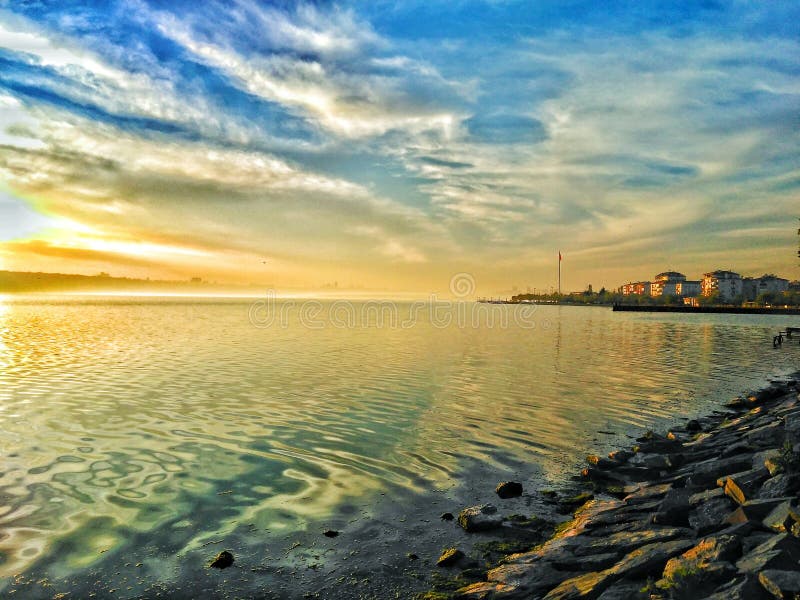 K.cekmece Lake, Istanbul, Turkey Stock Photo - Image of lake, turkey ...
