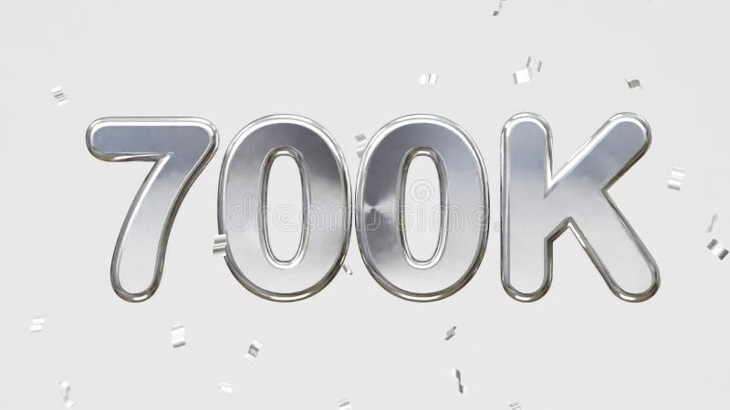 700k Celebration Text Effect Animation Motion Video Stock Footage ...