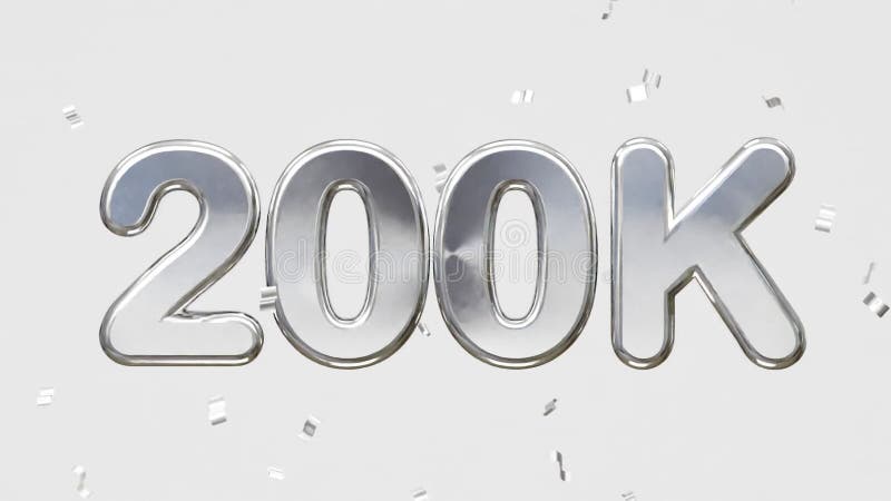 200k Celebration Text Effect Animation Motion Video Stock Video - Video ...